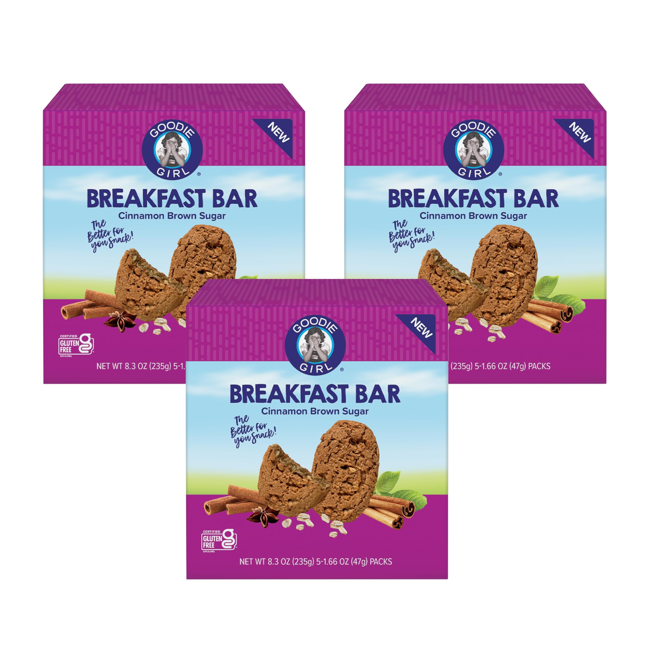 Goodie Girl Soft Breakfast DPF11 Bar, Cinnamon Brown Sugar | Baked ...
