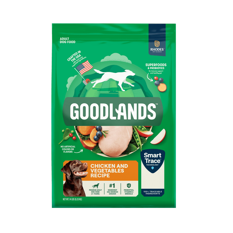 Goodlands Chicken and Vegetables Recipe Premium Adult Dog Food 14 lbs