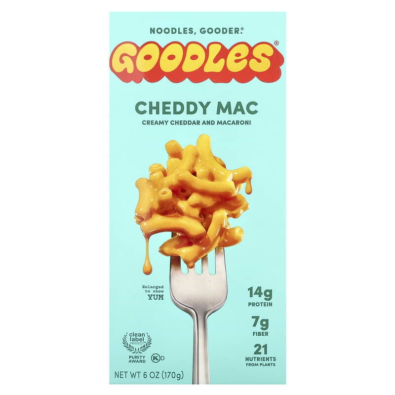 Goodles, Cheddy Mac, Creamy Cheddar and Macaroni, 6 oz - Walmart.com