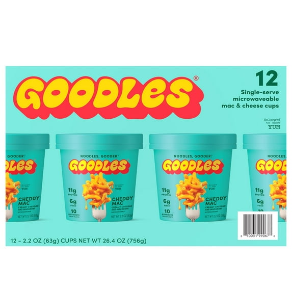 Goodles Cheddy Mac Mac & Cheese Cups, 2.2 Ounce (Pack of 12) - Walmart.com