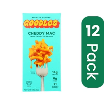 Goodles Cheddy Mac N Cheese 6 oz (Pack Of 12) - Walmart.com