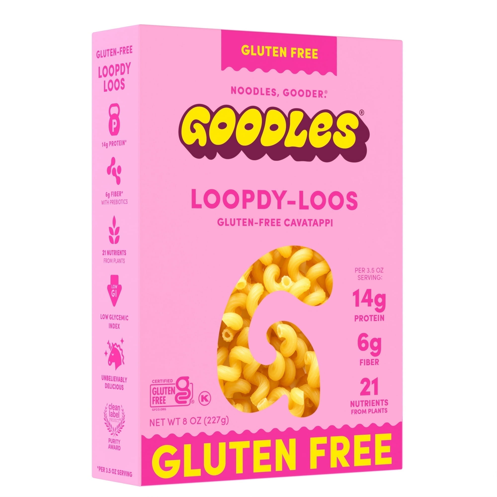 Goodles Dry Pasta Gluten-Free Loopdy-Loos - 8 oz - 4 Pack - Walmart.com