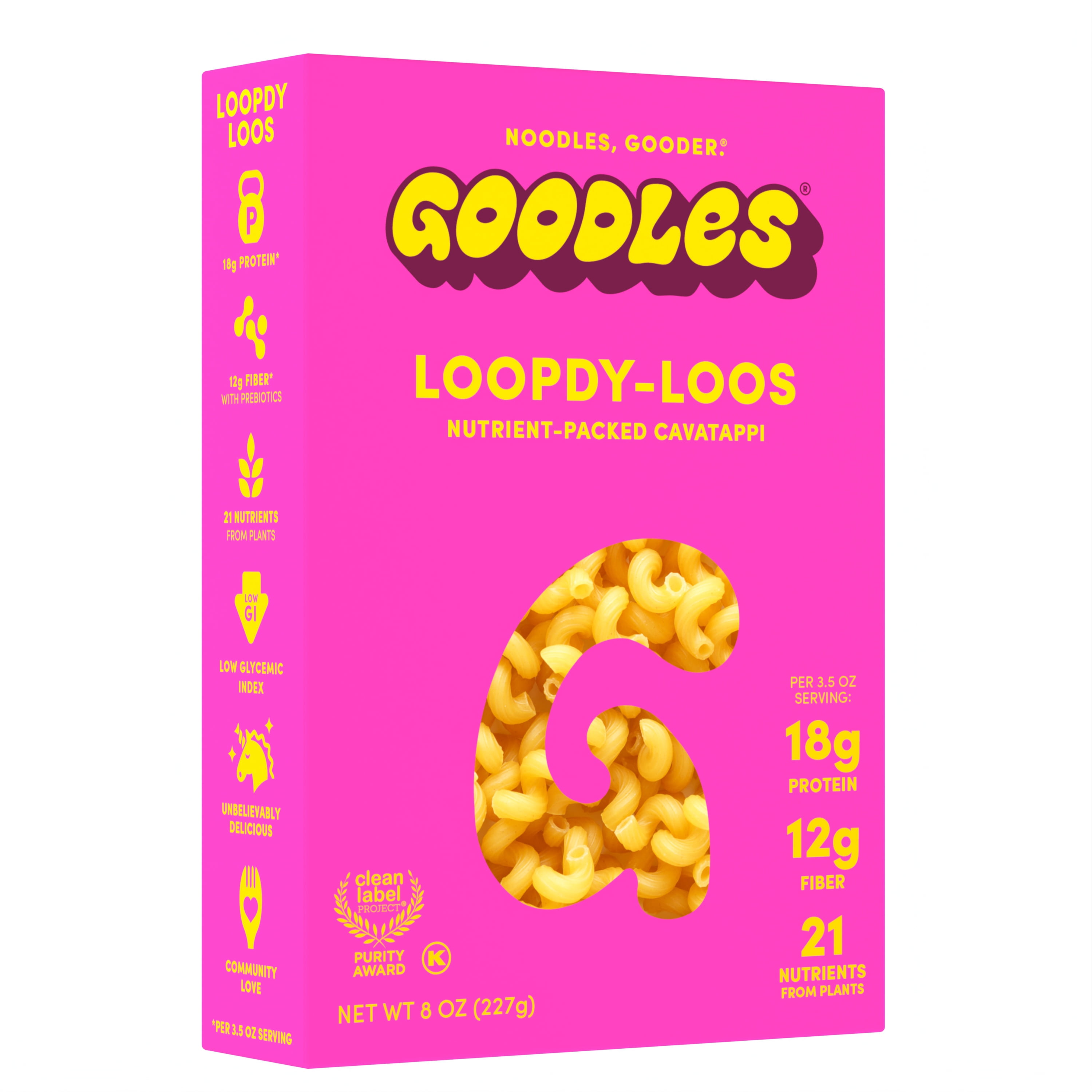 Goodles Dry Pasta Loopdy-Loos Nutrient-Packed Cavatappi Pasta8 oz ...