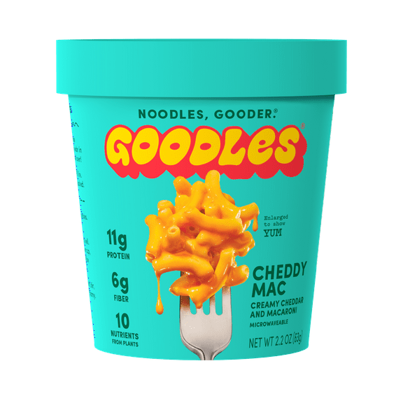 Goodles Mac & Cheese Shella Good Aged White Cheddar Microwaveable Cup ...