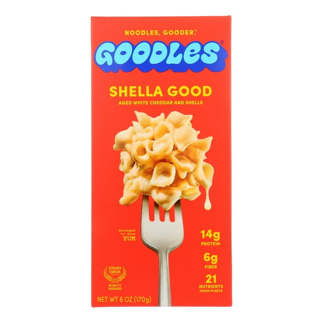 Goodles - Mac & Cheese Shella Good - Case of 12-6 OZ - Walmart.com