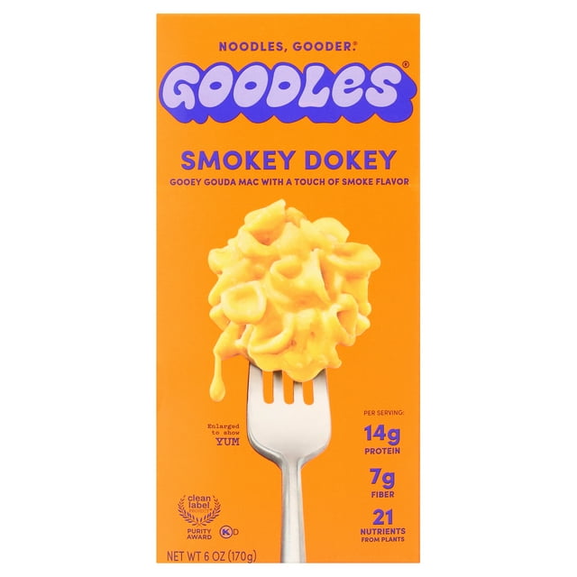 Goodles Mac & Cheese Smokey Dokey Noodles, Gouda Smoke, Shells, Shelf ...
