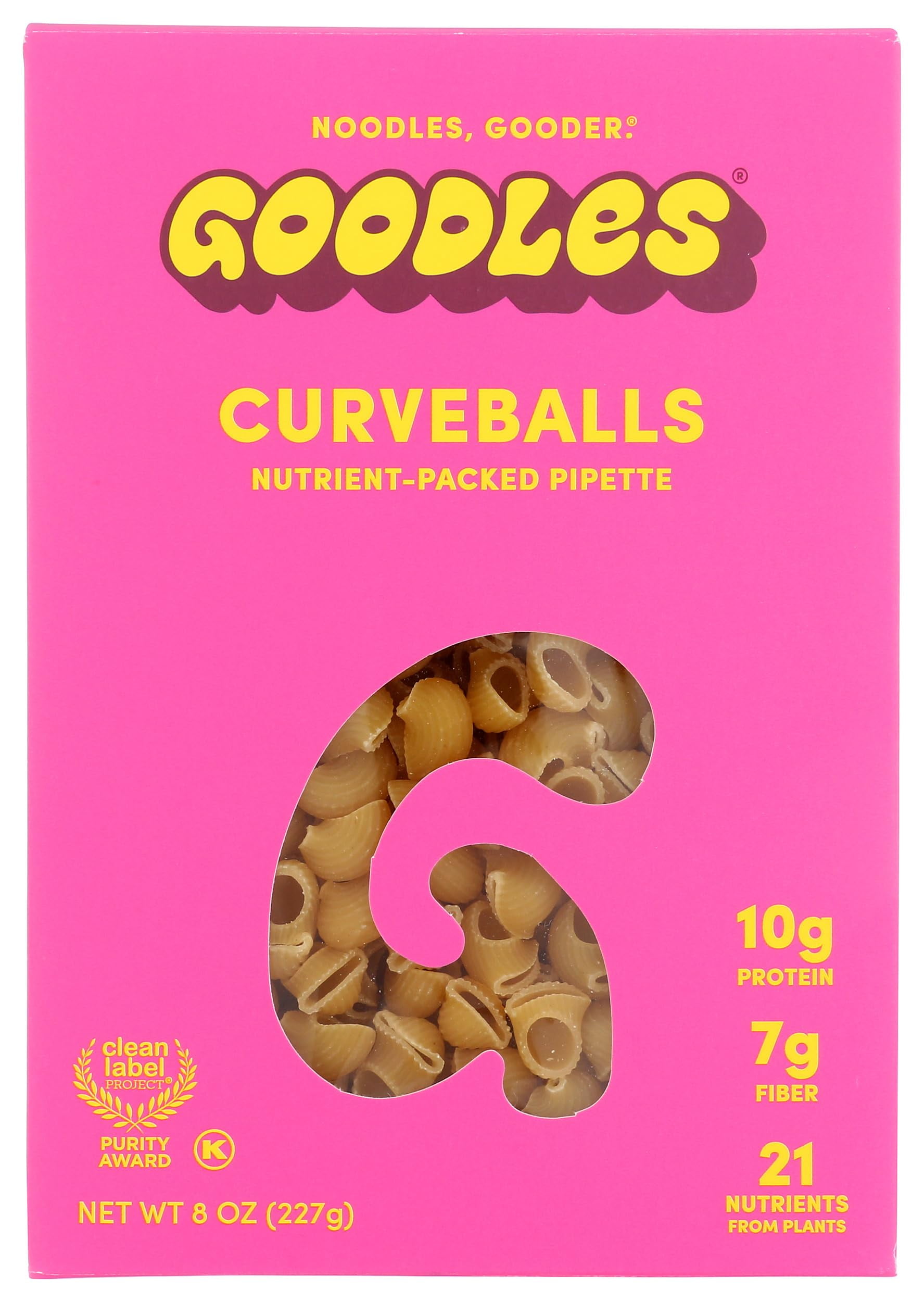 Goodles Pipette Curveballs Pasta 8 oz (Pack Of 12) - Walmart.com