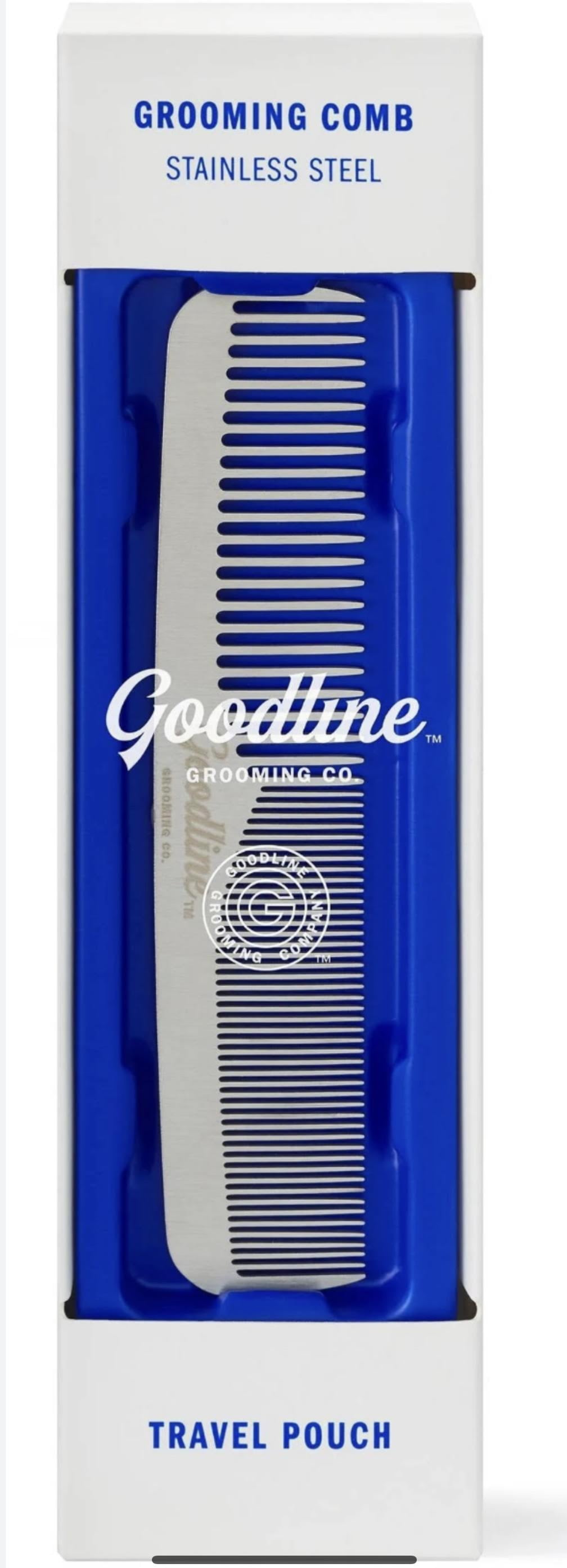 Goodline 5" GROOMING COMB Stainless Steel Travel Pouch - Walmart.com