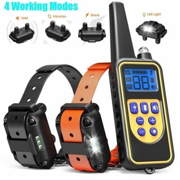 Petrainer Waterproof Dog Shocker with Remote, Beep/Vibra/Shock E-Collar ...