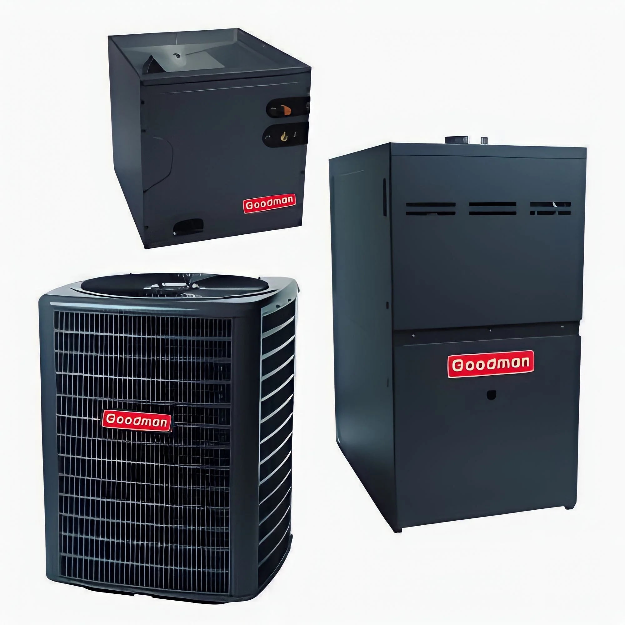 Goodman 1.5 Ton 14.5 SEER High-Efficiency Upflow HVAC System ...