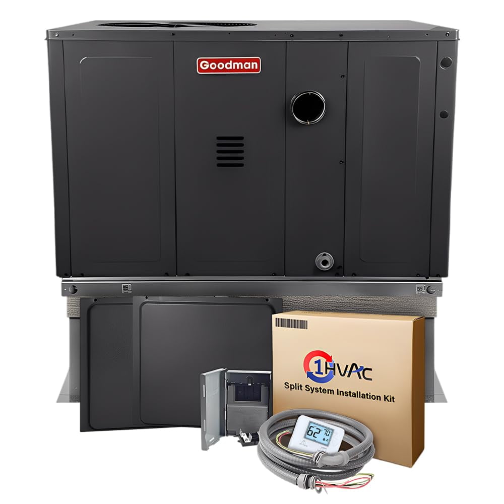 Goodman 4 Ton 13.4 SEER2 60,000 BTU Gas Package Unit with Install Kit ...