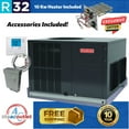 Goodman 5 Ton 13.4 SEER2 R-32 Package Heat Pump w/Heater & Kit (Multi ...