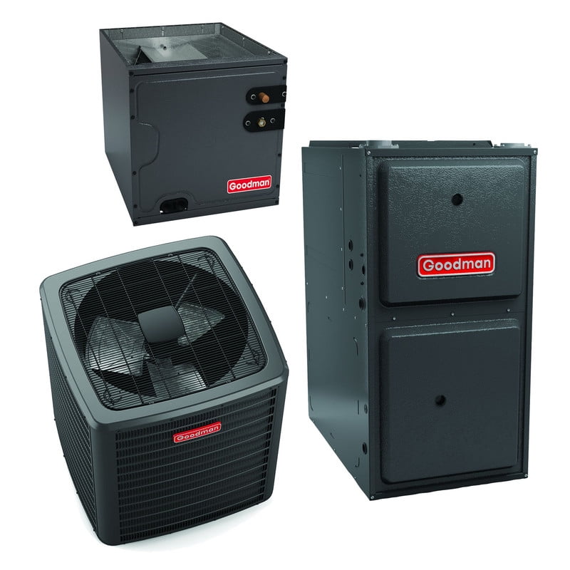 Goodman 5 Ton 16 SEER2 R-32 100,000 Btu 96% Afue 2-Stage Gas System ...