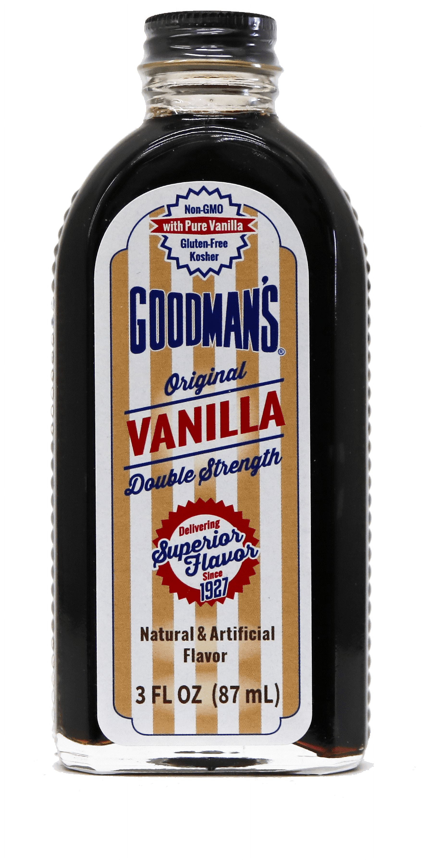 Goodman's Double Strength Vanilla Extract, Baking & Cooking Flavoring ...