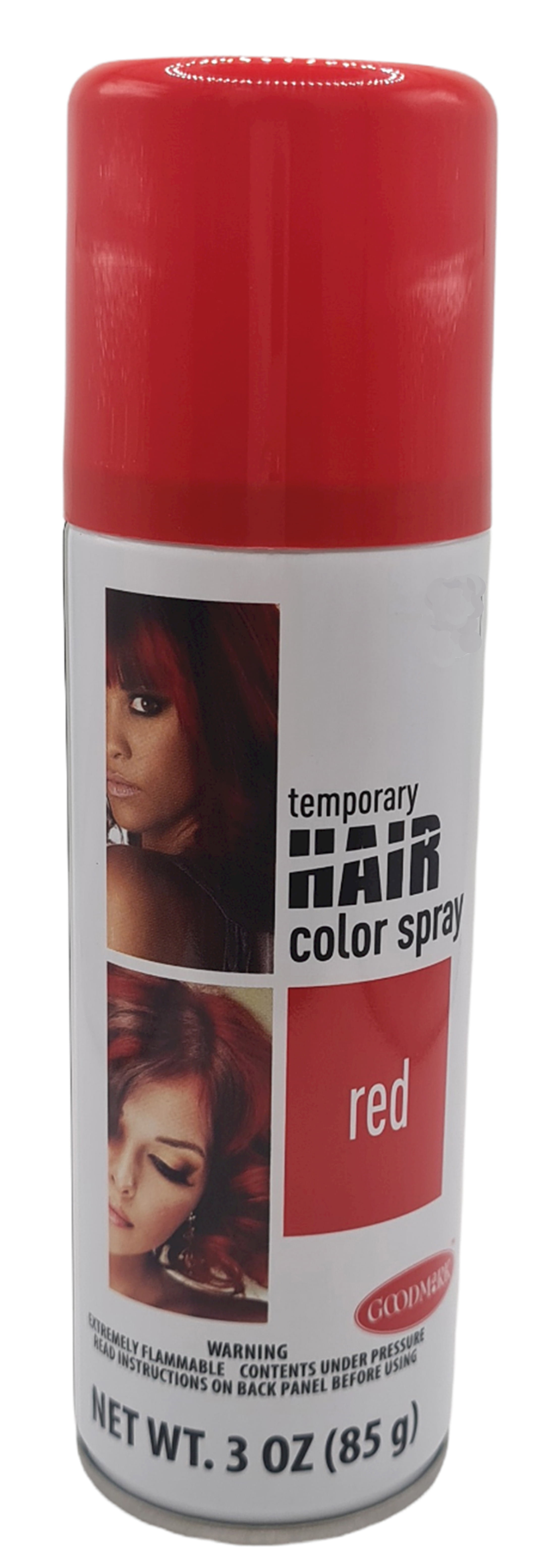 Net Wt. 3oz (85g), Temporary Hair Color Spray, Red,Unisex Adult ...