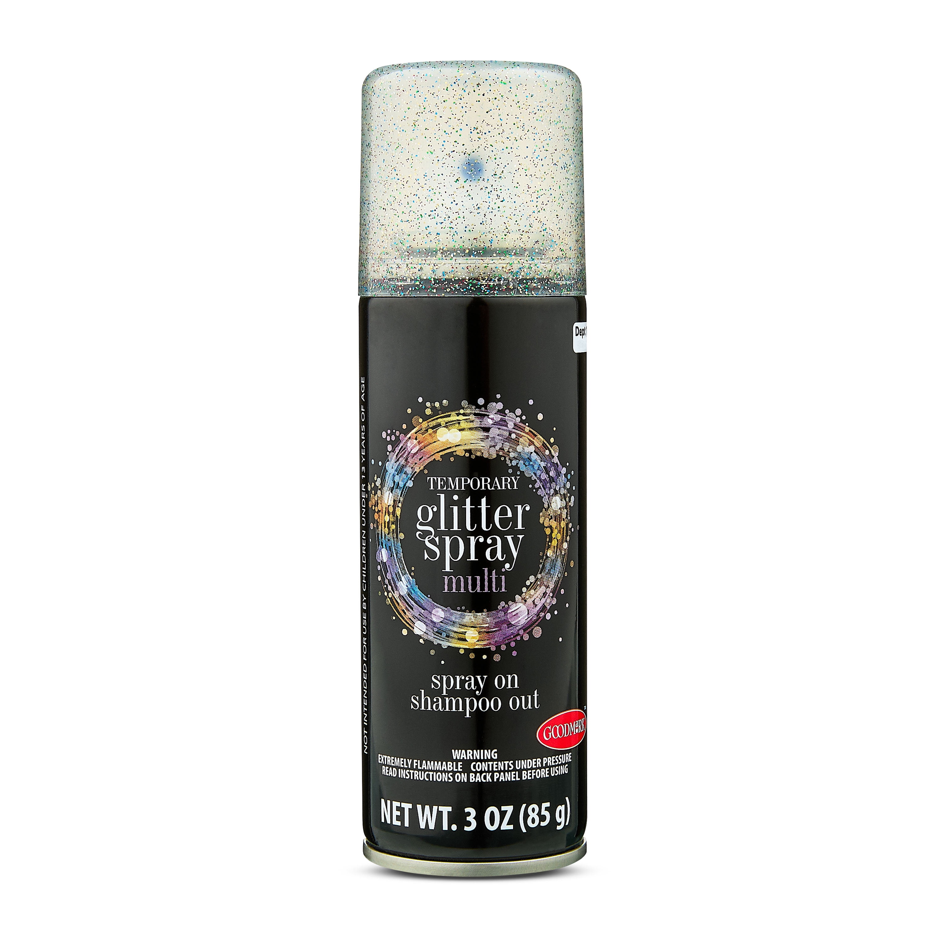 Halloween Temporary Hair Color Spray, Multi Glitter, 3 oz, by Goodmark ...