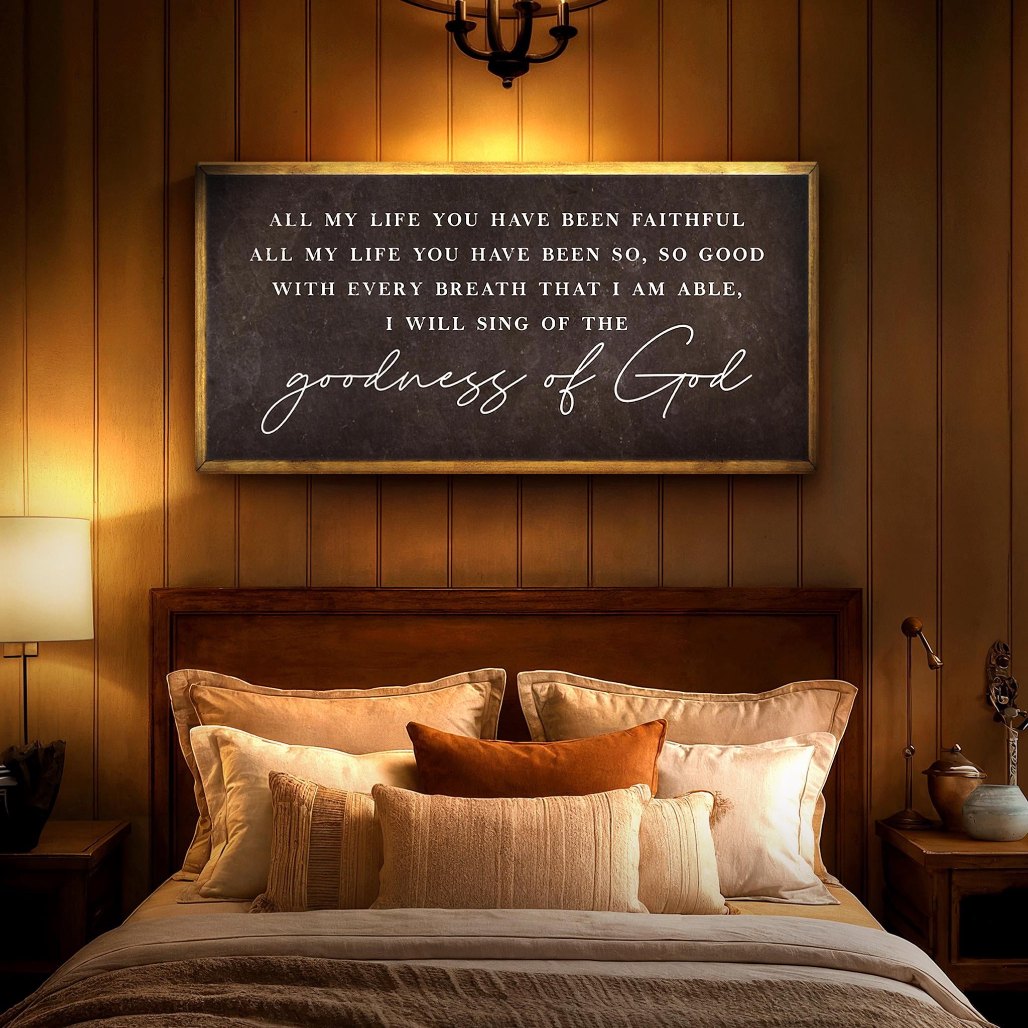Goodness Of God Faith Inspirational Faith Wall Decor Christian Wall Art ...