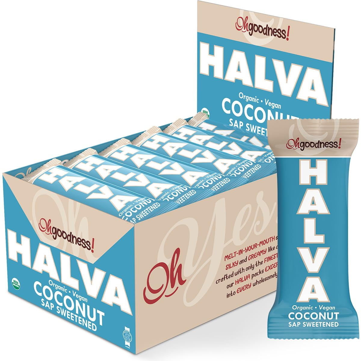 Goodness! Organic Halva Bars - Paleo Approved - No Additives, Refined ...
