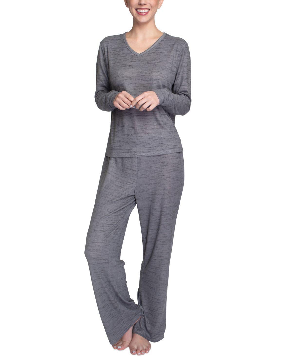 Goodnight Kiss Women's Max and Relax Butter Knit Lounge Wear Pajama Set ...