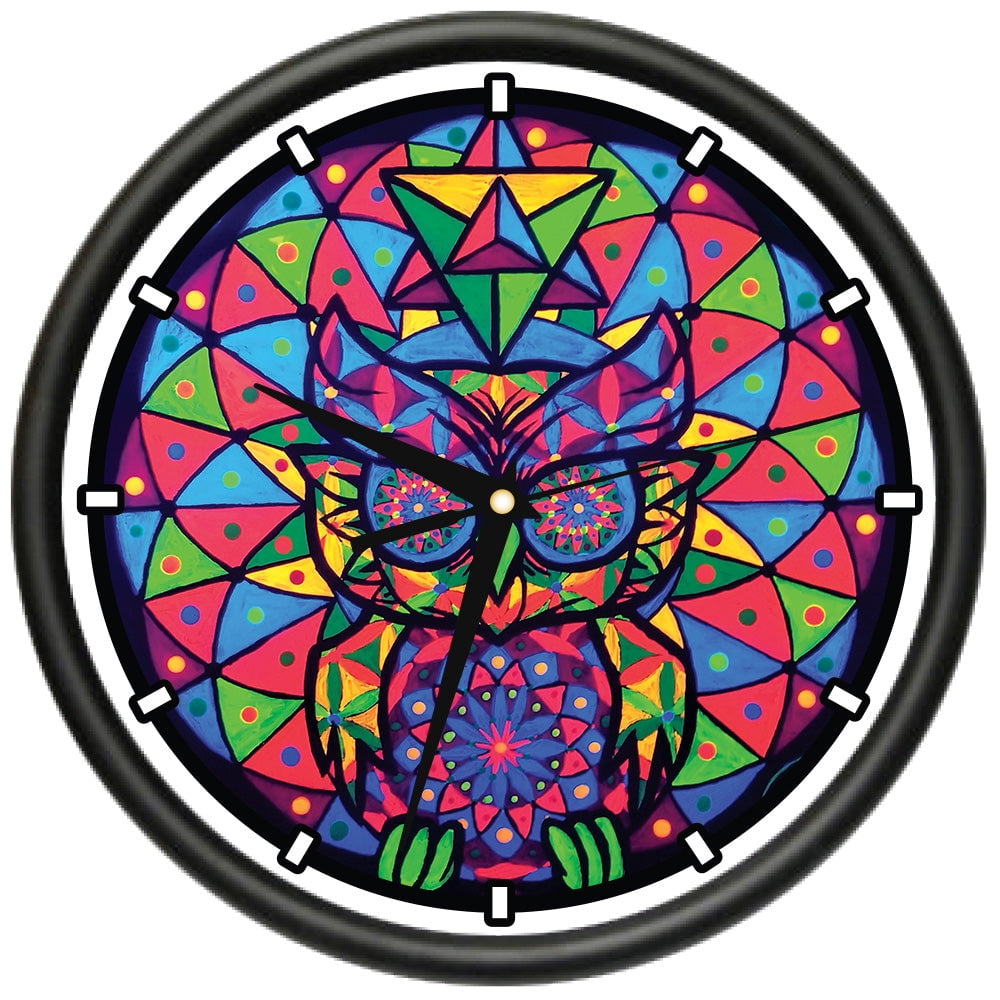 Goodnight Owl Design Wall Clock | Precision Quartz Movement | Décor For ...