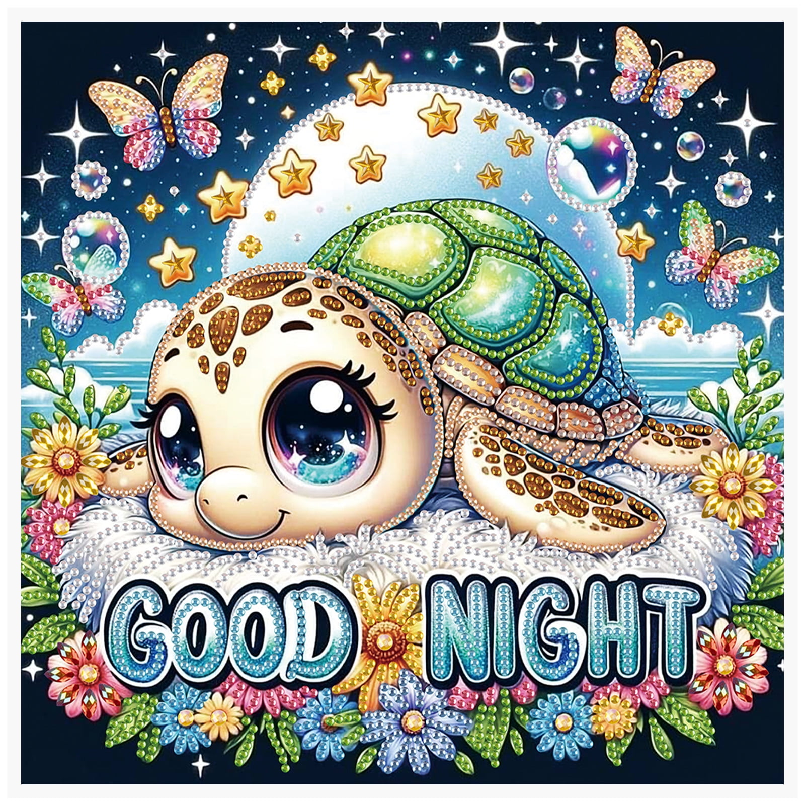 Goodnight Turtle Diamond Art Painting Kit - Walmart.com