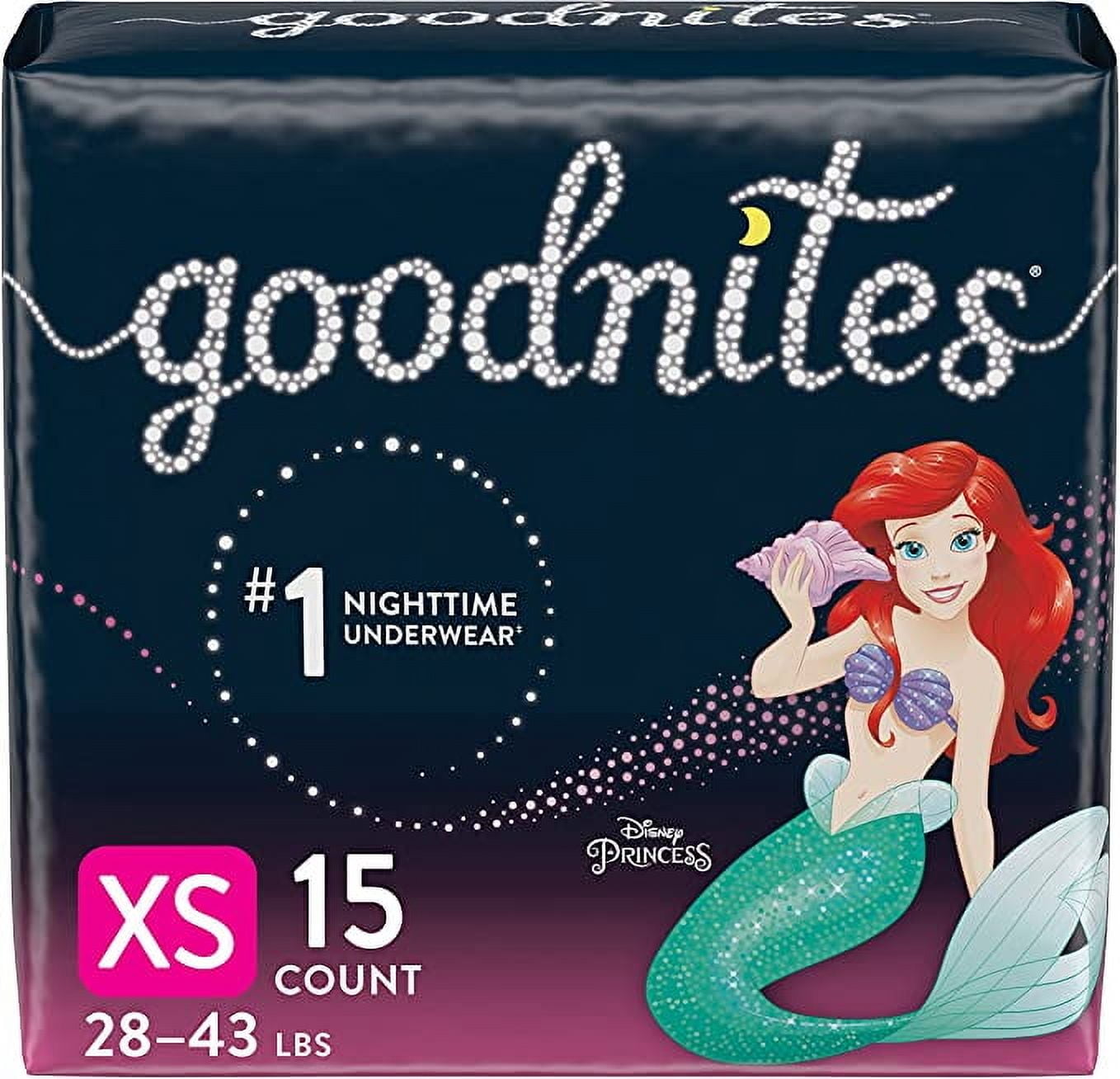Goodnites Bedtime Bedwetting Underwear For Girls, Xs, 15 Ea, 6 Pack ...