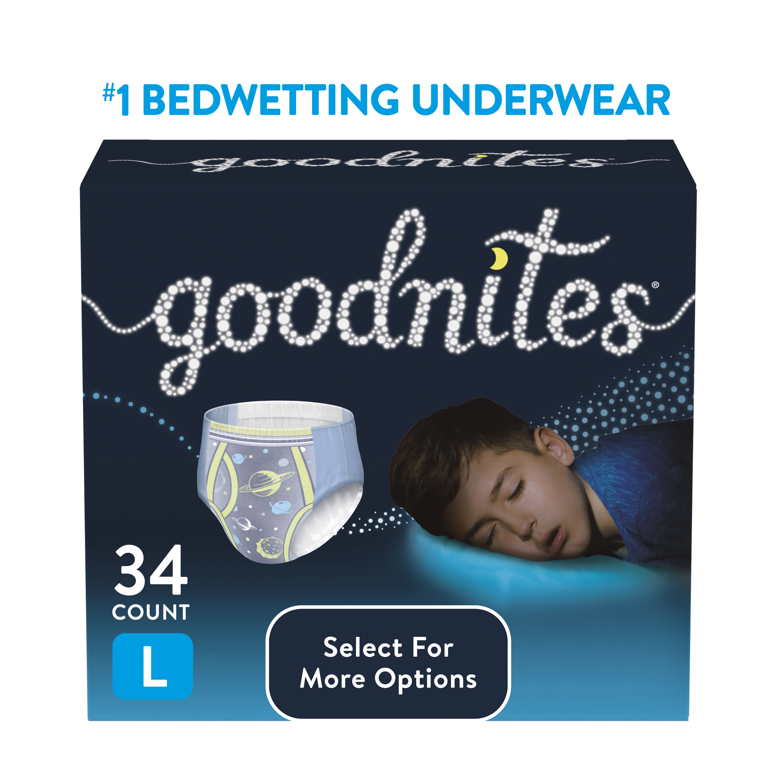 GoodNites Boys' Bedtime Underwear, Small/Medium, 31 count - Walmart.com
