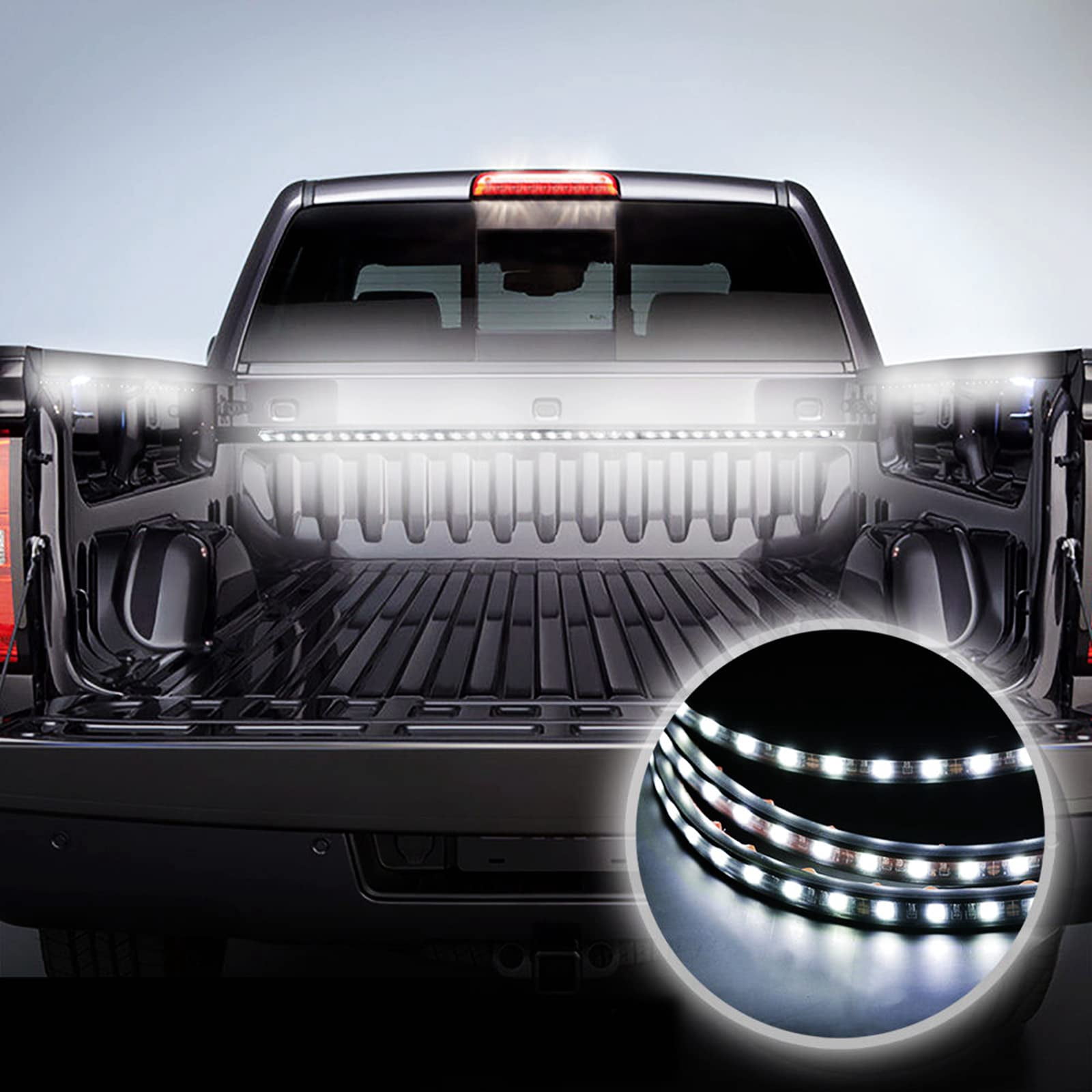 Goodream Truck Bed Lights, 2pcs 60Inch White LED Strip Lights for Car ...