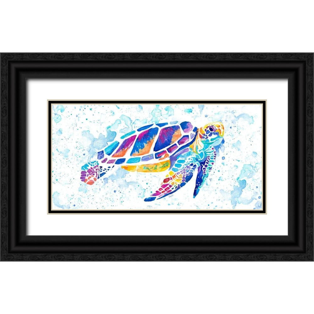 Goodrich, Chelsea 18x11 Black Ornate Wood Framed with Double Matting ...