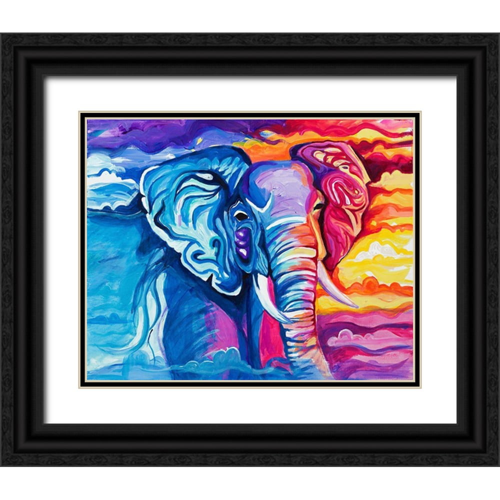 Goodrich, Chelsea 32x26 Black Ornate Wood Framed with Double Matting ...