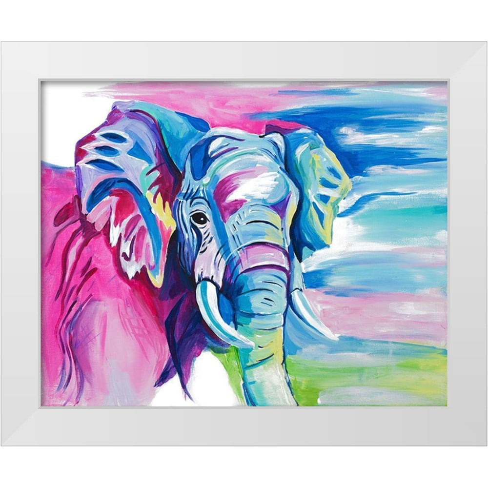 Goodrich, Chelsea 32x26 White Modern Wood Framed Museum Art Print ...