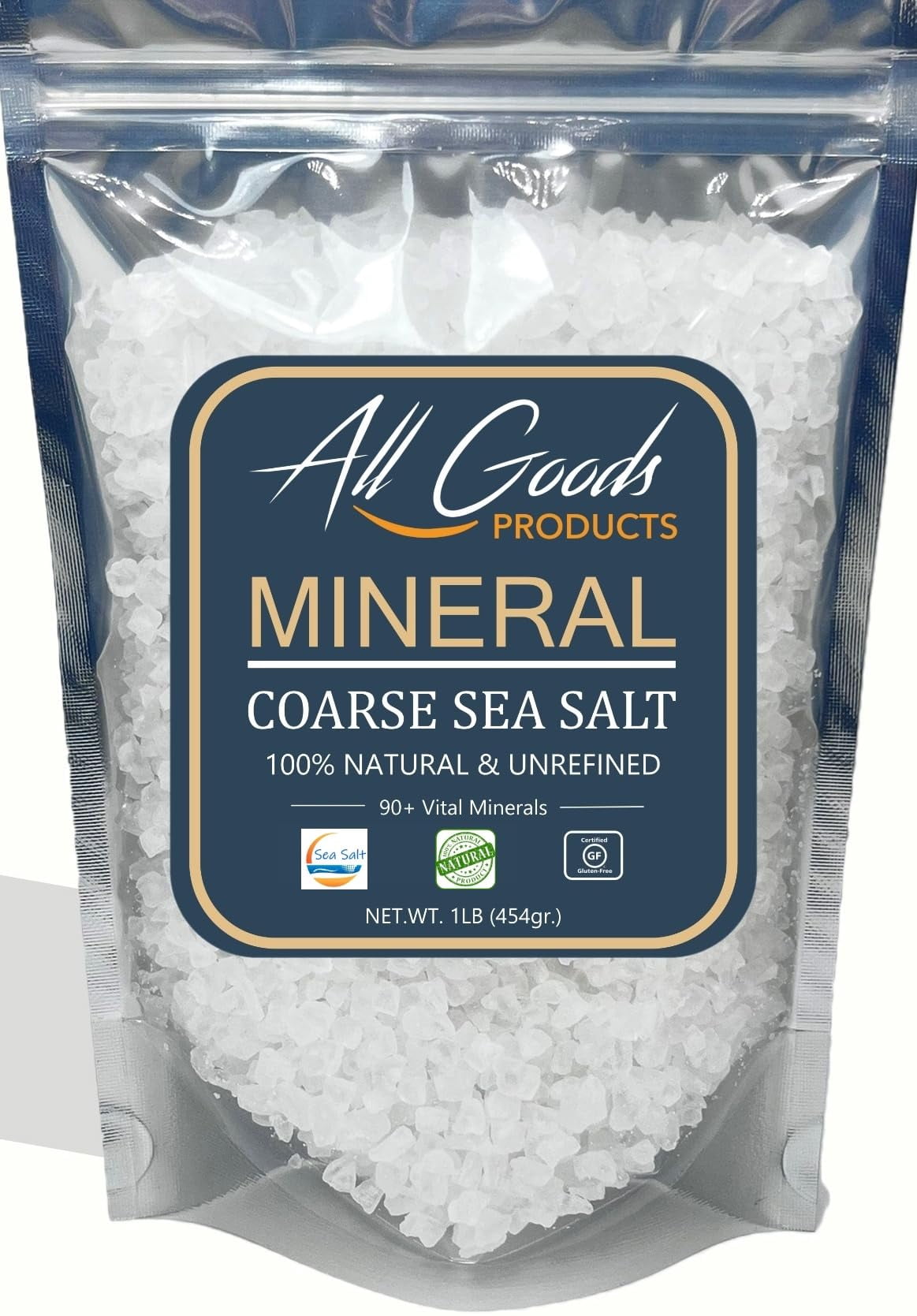 All Goods Baja Sea WHF2 Salt - 16 oz Coarse Grain, 100% Natural, Hand ...