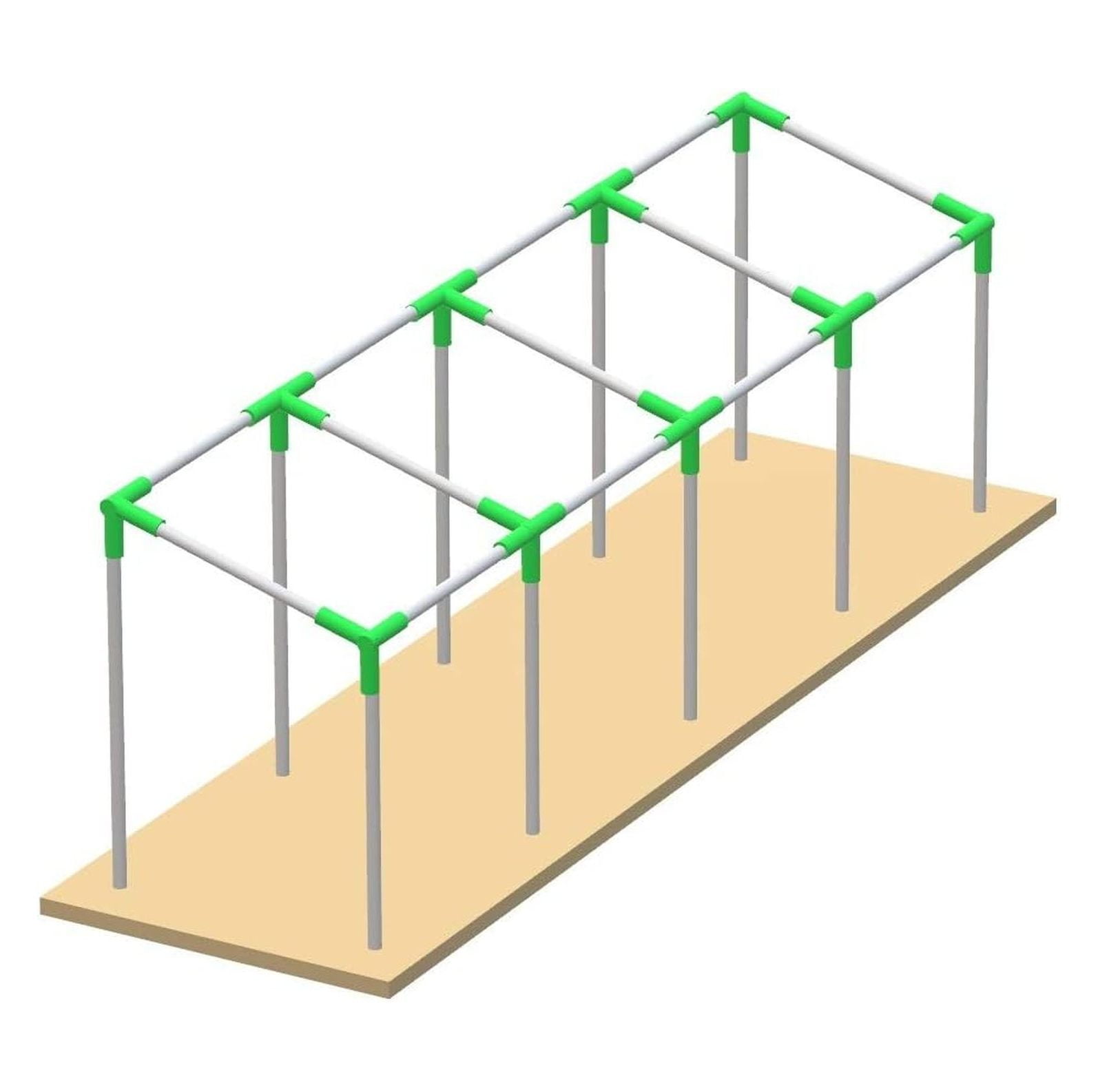 GoodsZone Canopy Fittings Kit 1-3/8" Slant roof Shelter Carport Deck ...