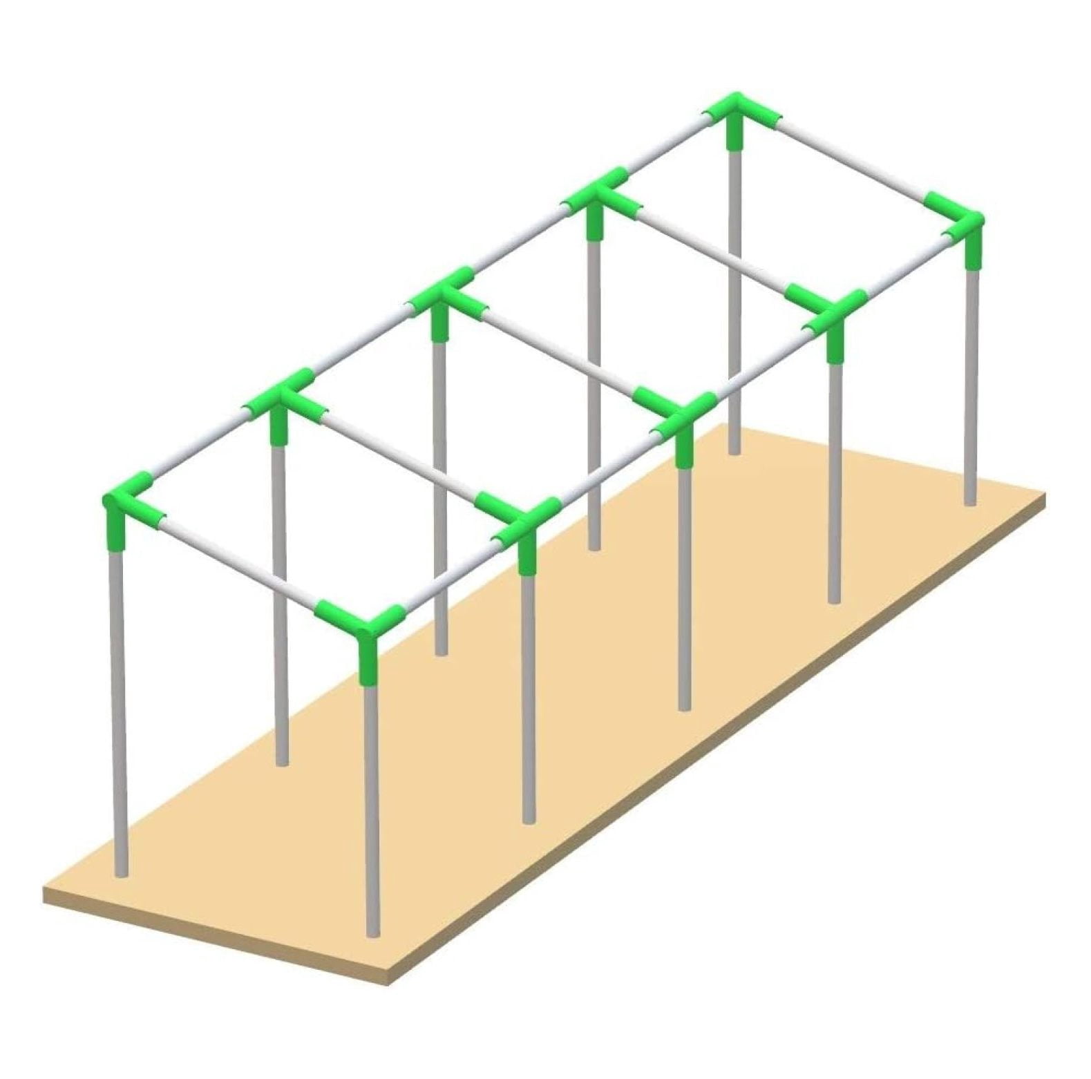 GoodsZone Canopy Fittings Kit 1 3/8" Slant roof Shelter Carport Deck ...