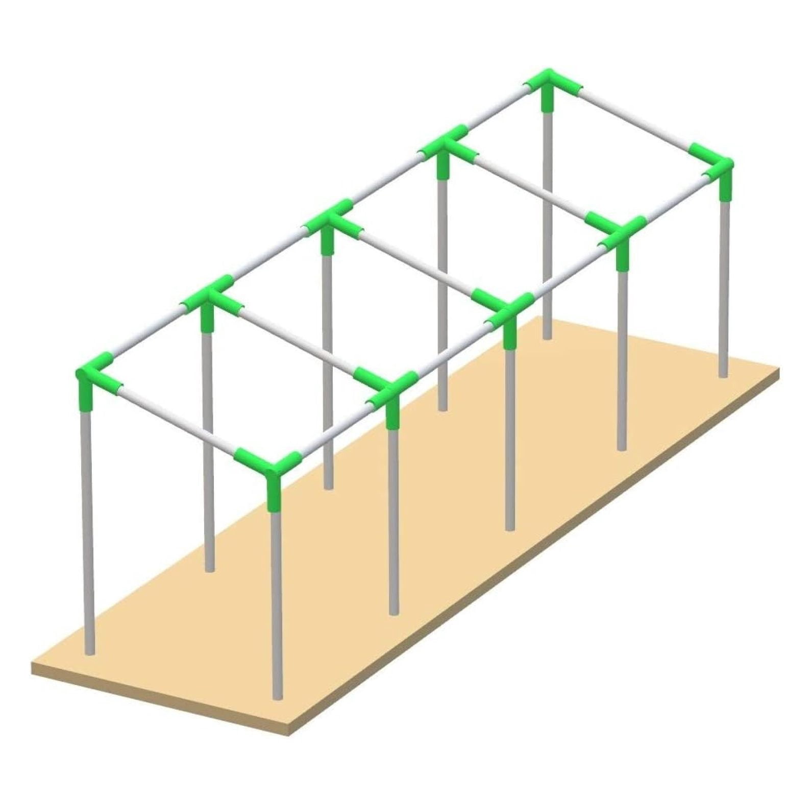 GoodsZone Canopy Fittings Kit 1-3/8" Slant roof Shelter Carport Deck ...