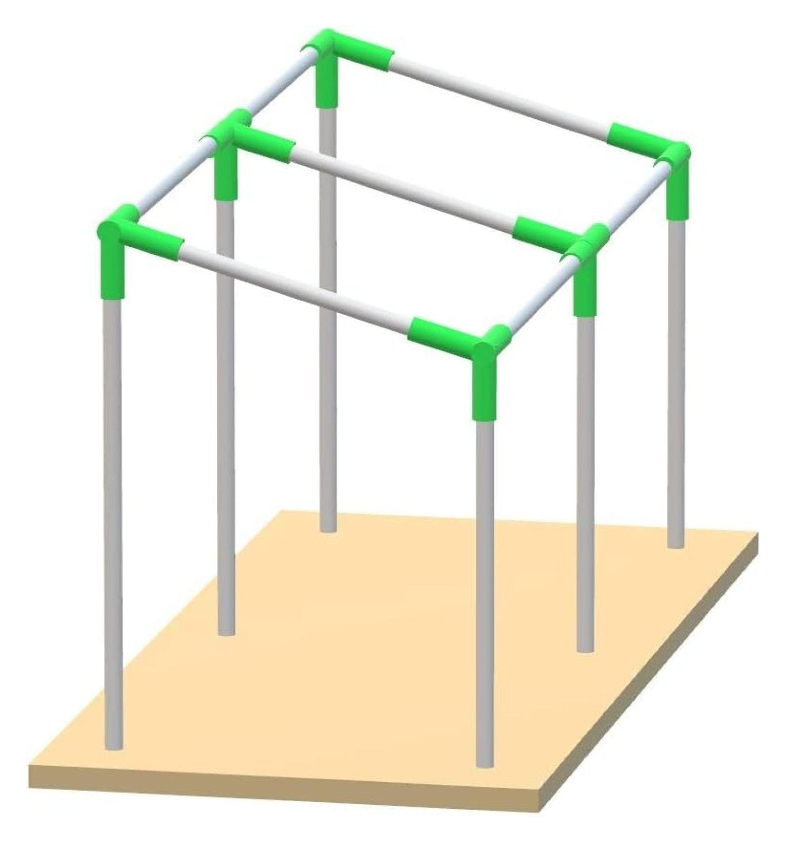 GoodsZone Canopy Fittings Kit 1 3/8" Slant roof Shelter Carport Deck ...