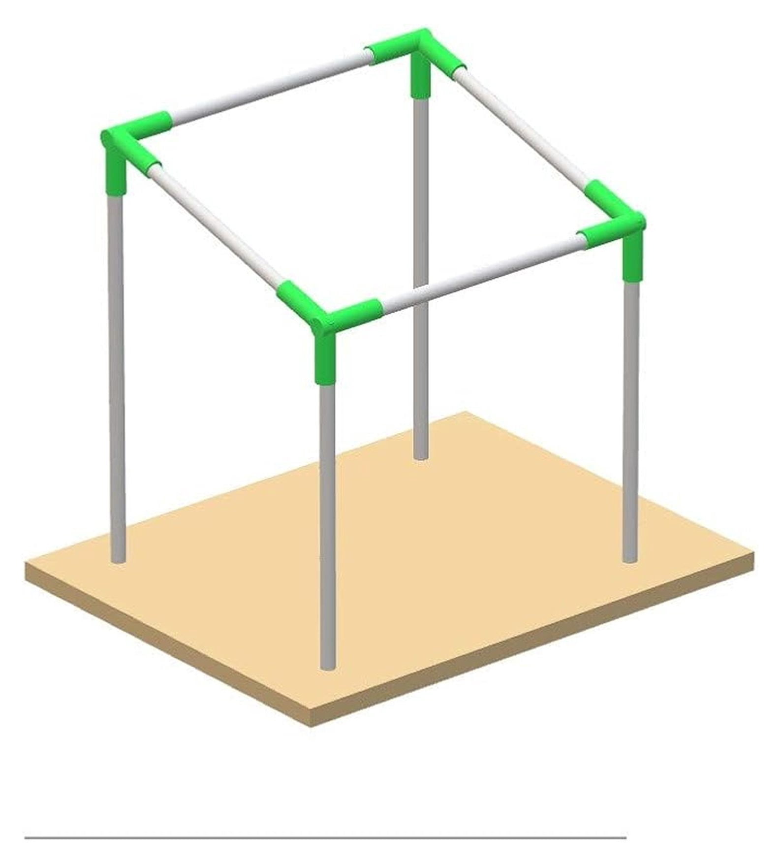GoodsZone Canopy Fittings Set 1-3/8" Slant roof Carport Gazebo Lean to ...