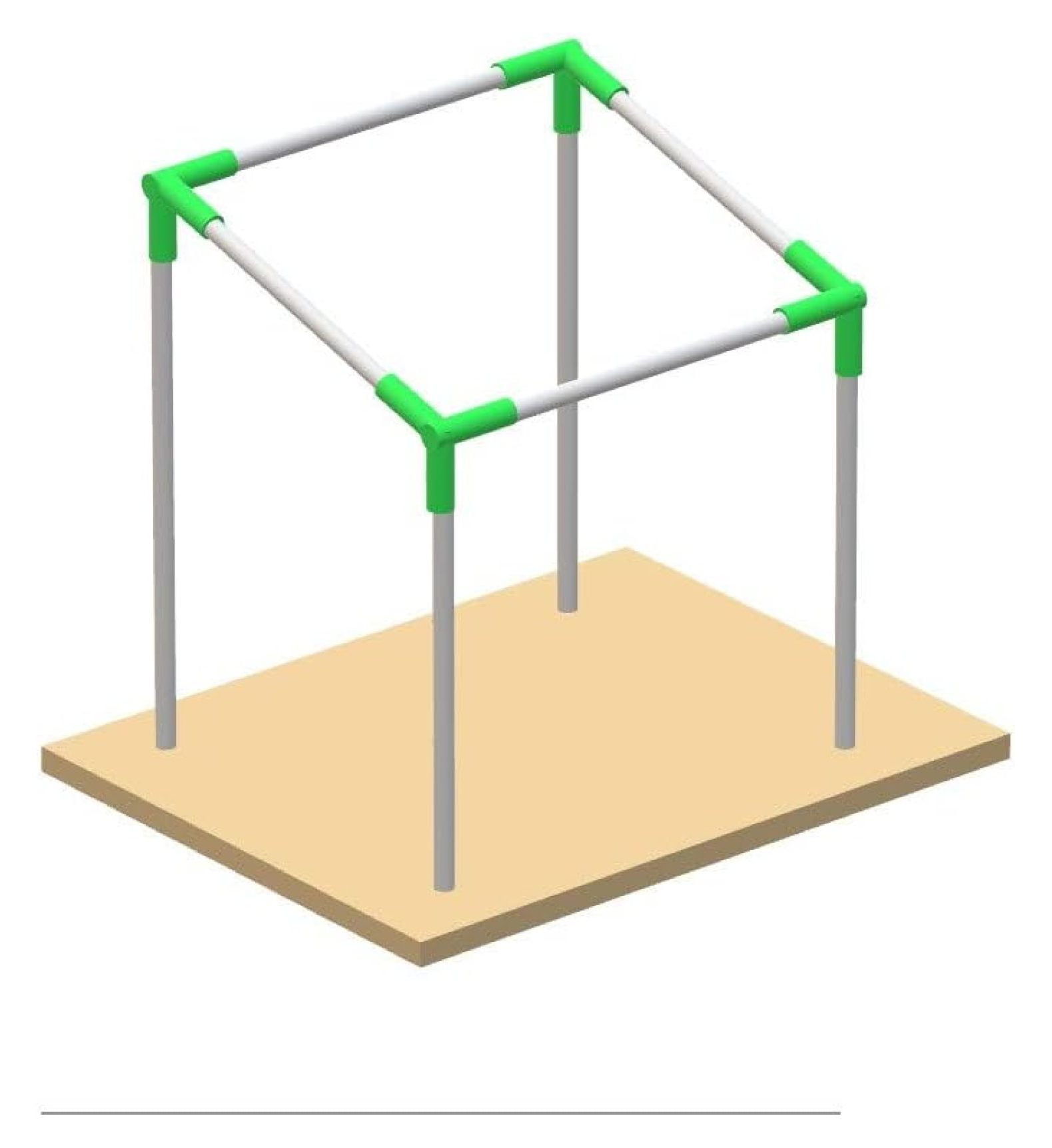GoodsZone Canopy Fittings Set 1-3/8" Slant roof Carport Gazebo Lean to ...