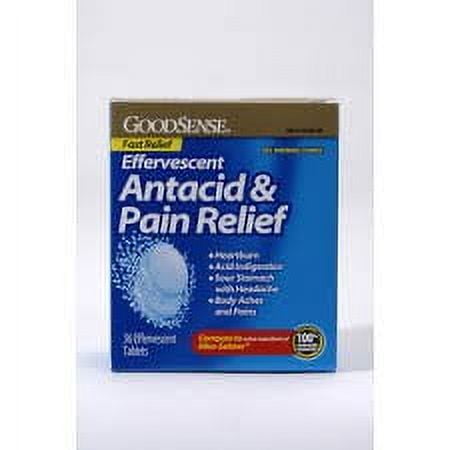 Goodsense Effervescent Antacid & Pain Reliever, Heartburn Medicine ...