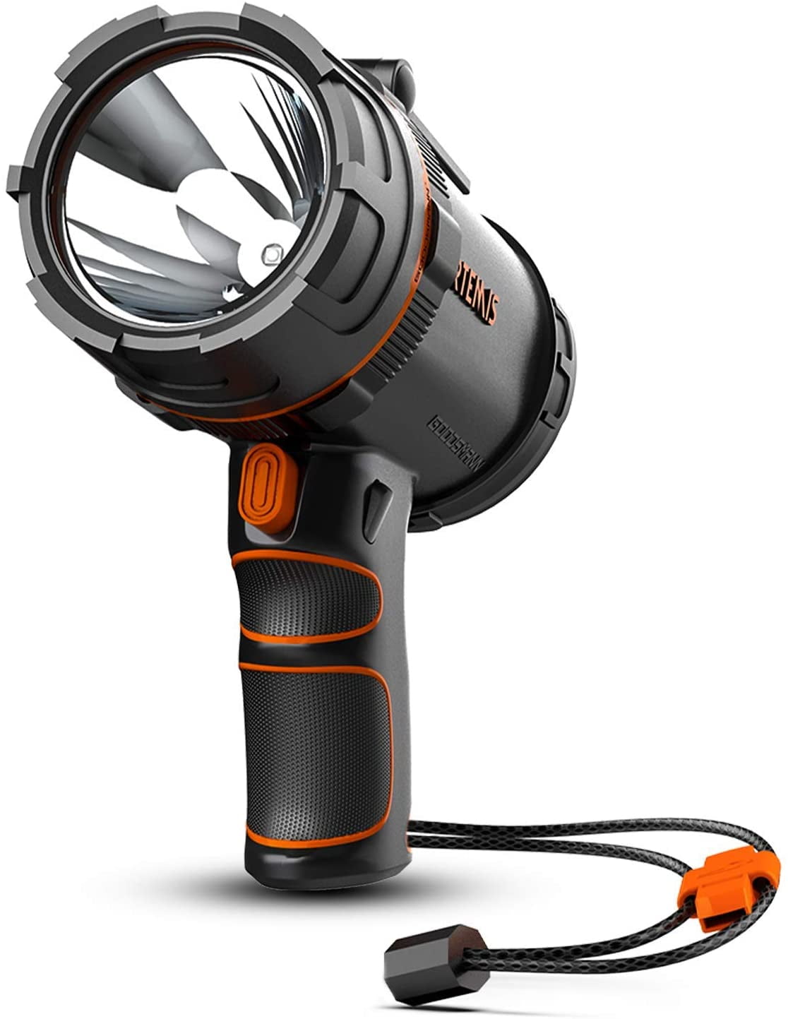 Goodsmann 2000 Lumen LED Rechargeable Spotlight Waterproof with Whistle ...