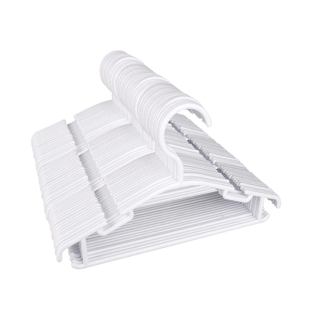 GoodtoU 80pcs White Baby Clothes Hangers for Closet - 10.24" Bulk Small ...