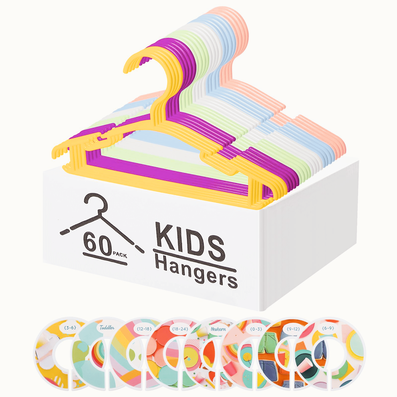 GoodtoU Baby Hangers for Closet 100 Pack Kids Hangers Chlid Hangers ...