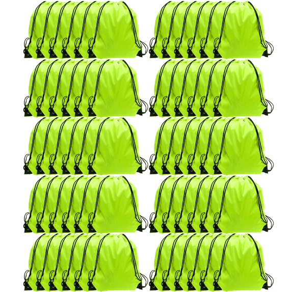 Northern Brothers 60 Pcs Lightweight Nylon Drawstring Backpacks ...