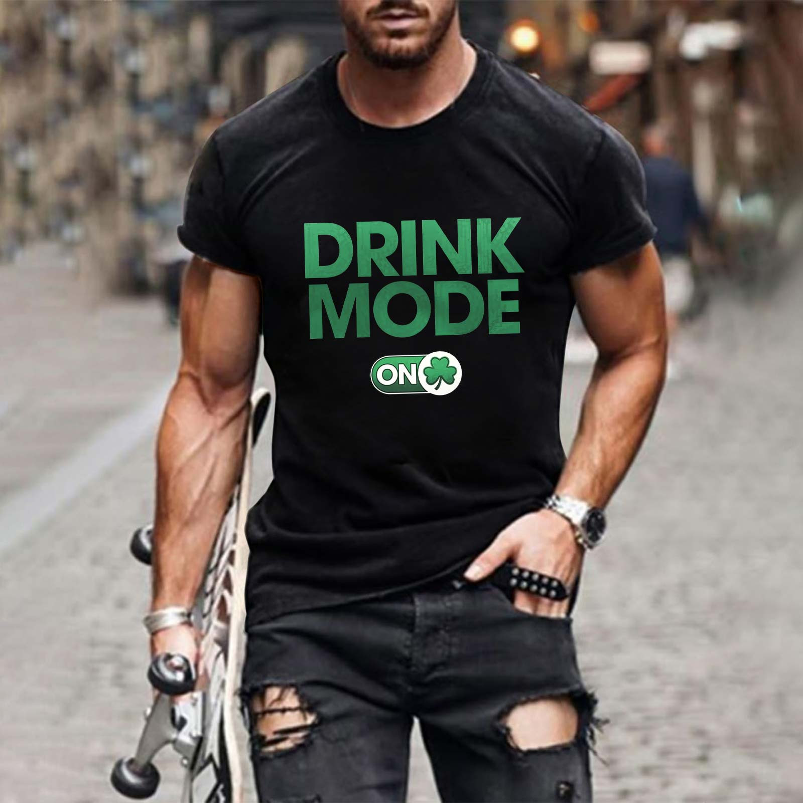 Goodtrade8 Green Mens St.Patricks's Day Big and Tall Short Sleeve ...