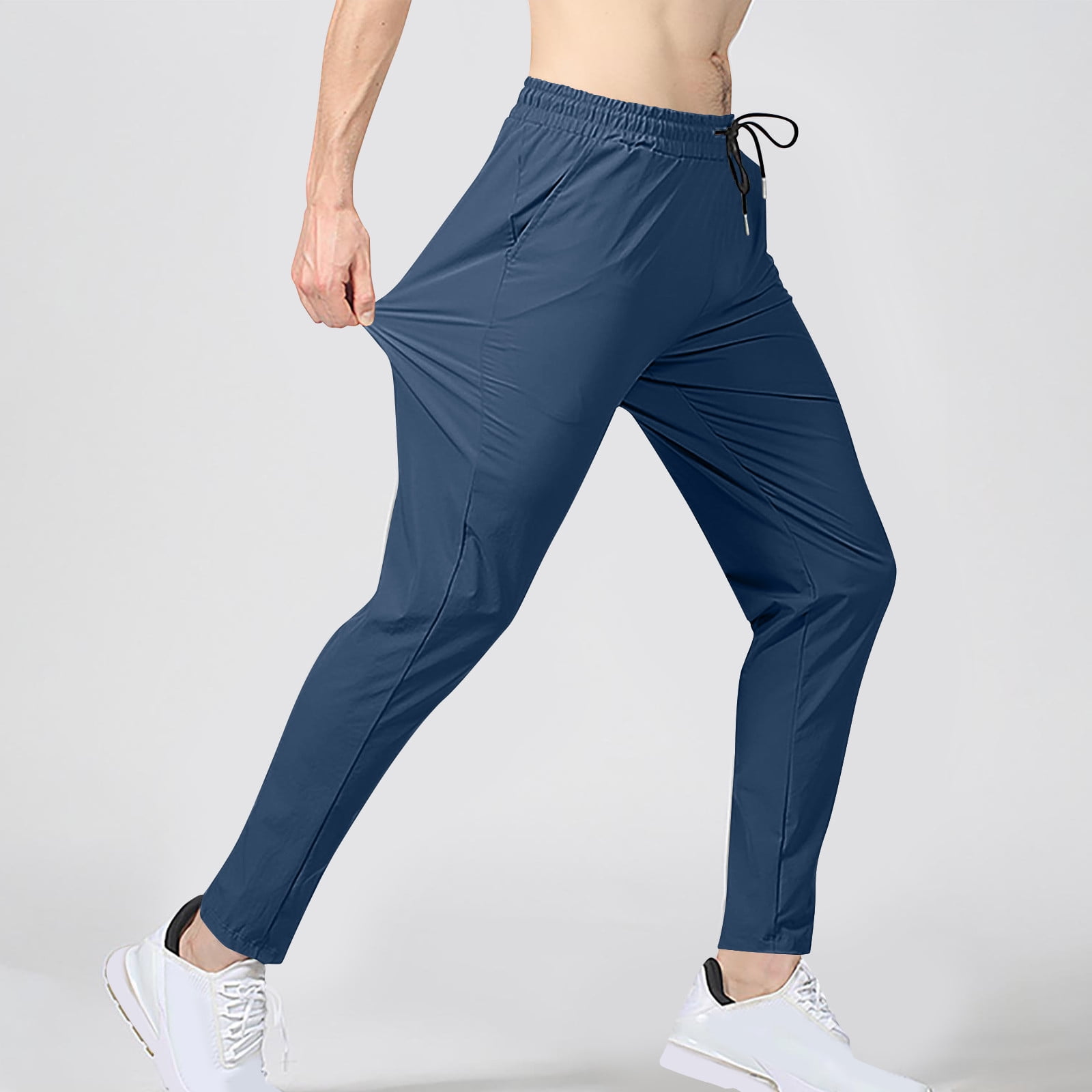 Goodtrade8 Joggers Mens Pants Relaxed Fit Athletic Baggy Activewear Gym ...