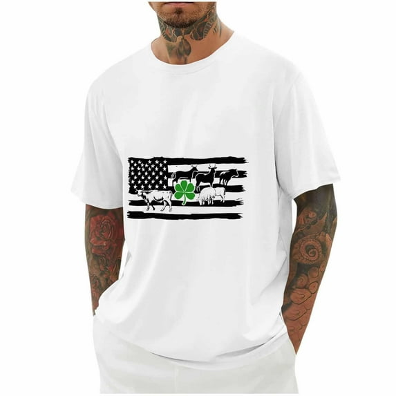 Goodtrade8 St Patricks Day Mens Clothing Shamrock Big and Tall Athletic ...