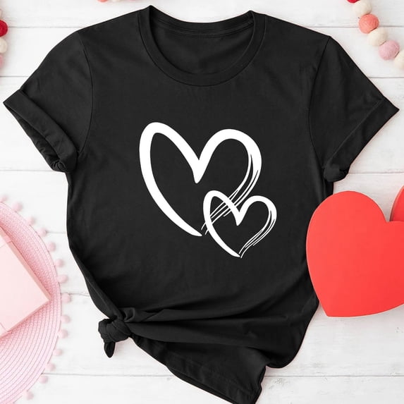 Goodtrade8 Womens Shirts Valentines Day Cute Plus Size Women Valentine ...