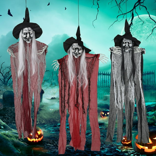 Goodwill 3 Packs Outdoor Halloween Decorations - Hanging Wicked Witch ...