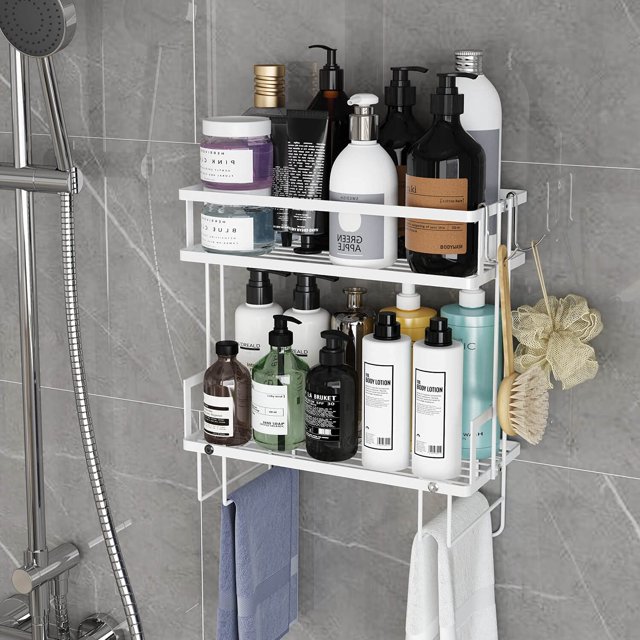 Goodwill Over The Toilet Storage, 2-Tier Bathroom Organizer Shelves ...