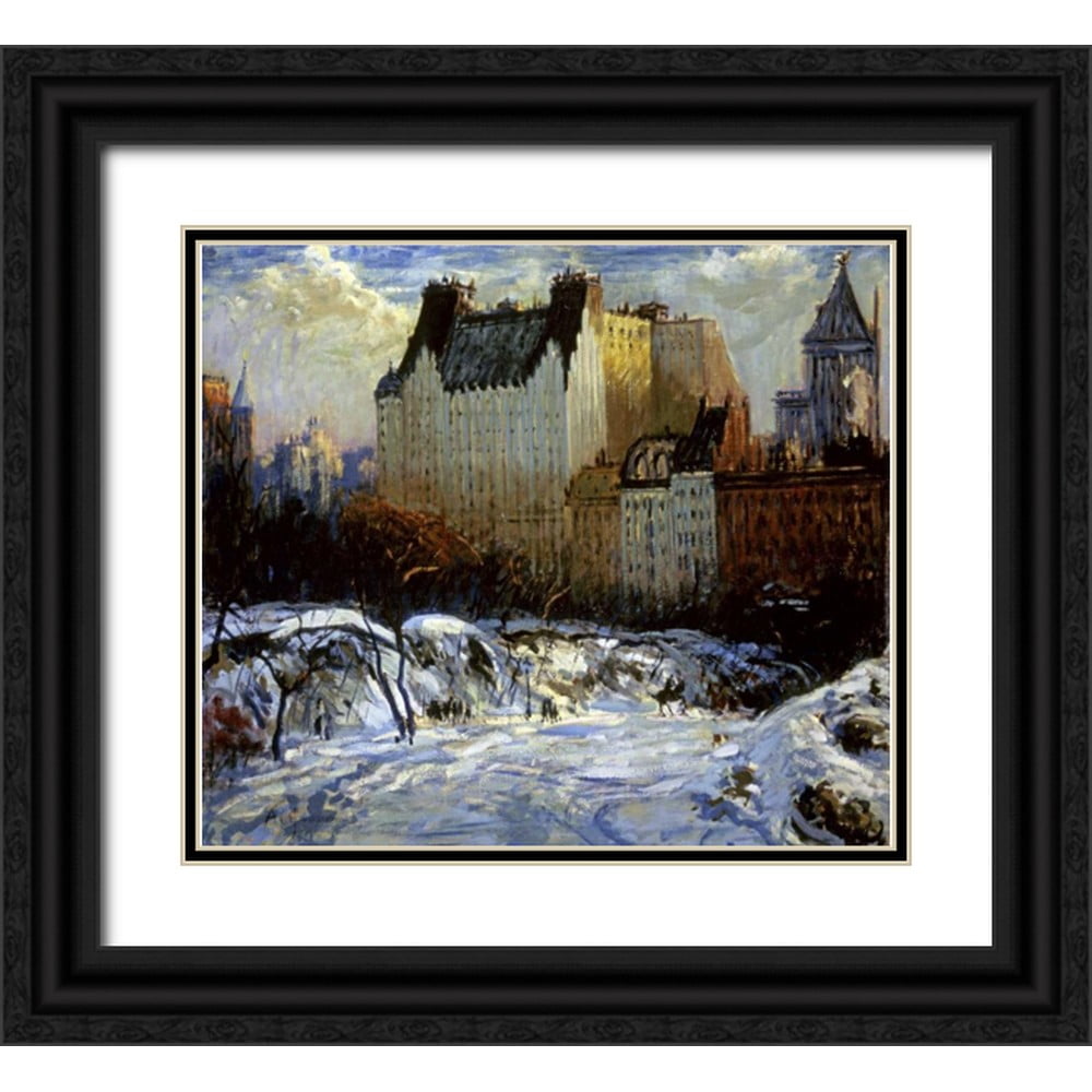 Goodwin, Arthur Clifton 29x26 Black Ornate Wood Framed with Double ...